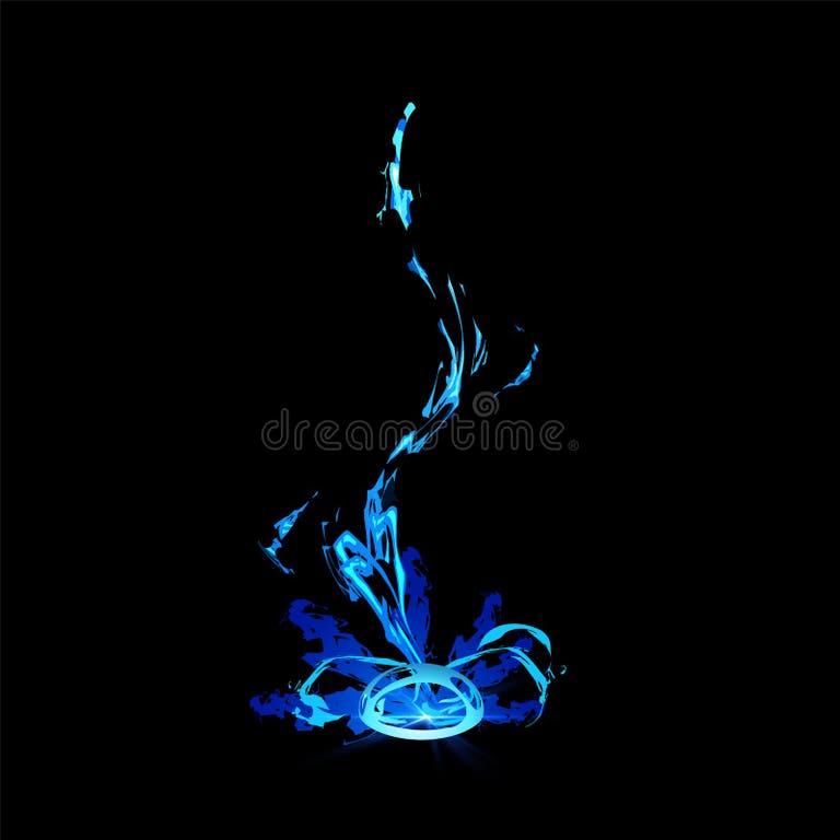 Magic Explosion, Bomb Boom Flash Game Effect, Vector Blue Fire Blast ...