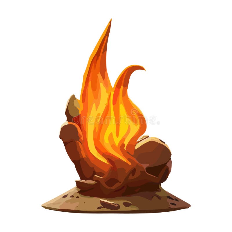 Cartoon Fire Flame stock vector. Illustration of boom - 280761934