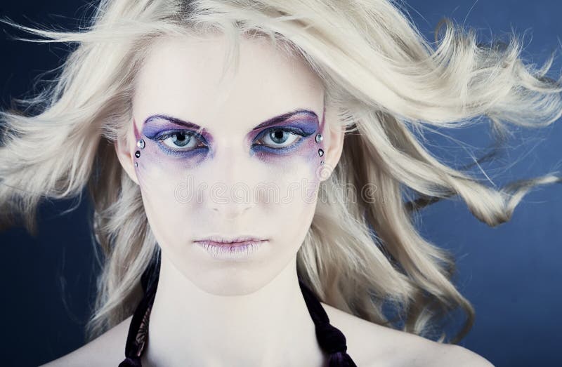 Magic eyes make-up stock image. Image of care, people - 12031471