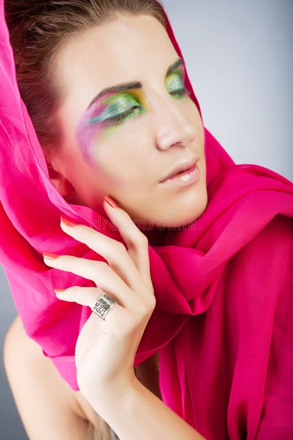 Magic eyes make-up stock image. Image of makeup, glamour - 12299689