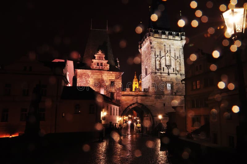 Magic Fabulous Night View of Prague. Stock Photo - Image of magic ...