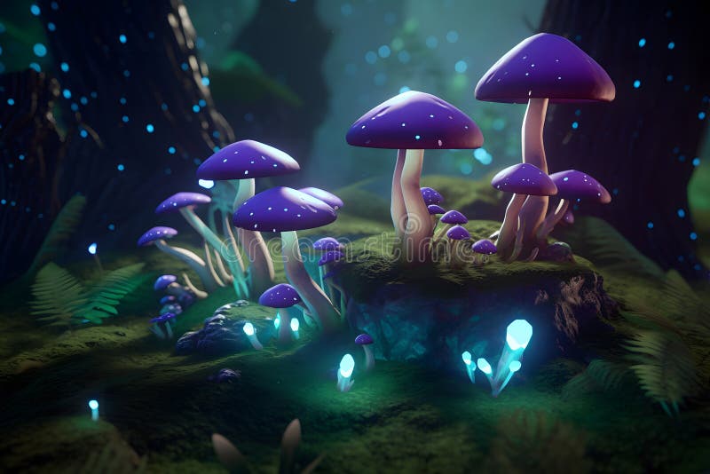 Magic and Fairy Neon Mushrooms. Neural Network AI Generated Stock ... Magic and Fairy Neon Mushrooms. Neural Network AI Generated Stock ...