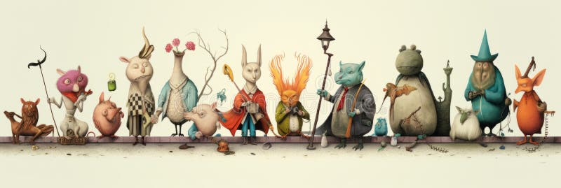 Magic Fairy Tale Characters Stock Photo - Image of kingdom, colorful ...