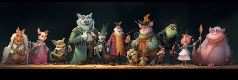 Magic Fairy Tale Characters Stock Image - Image of costume, royal ...