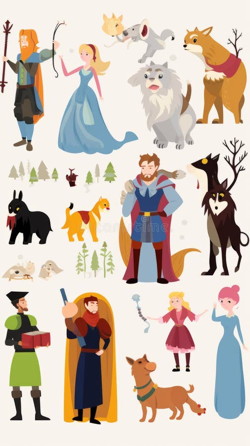 Magic Fairy Tale Characters Stock Photo - Image of magic, adorable ...