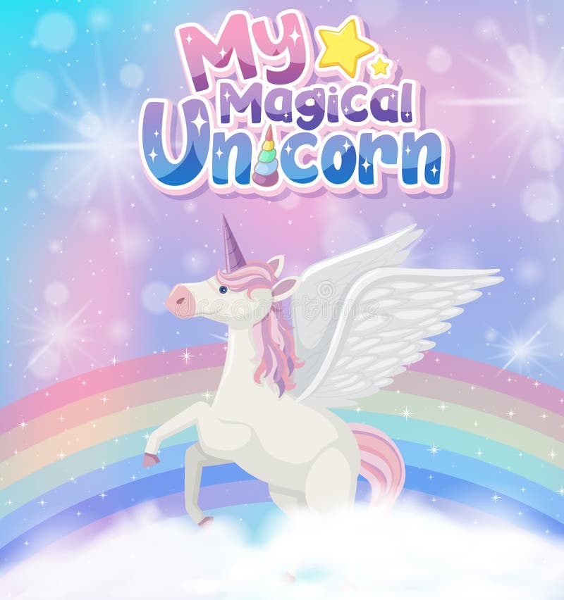 Magic Fairy Tale Pastel Sky Background Stock Vector - Illustration of ...