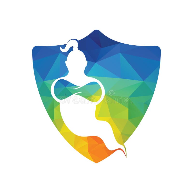 Magic Fantasy Genie Concept Logo. Stock Vector - Illustration of ...