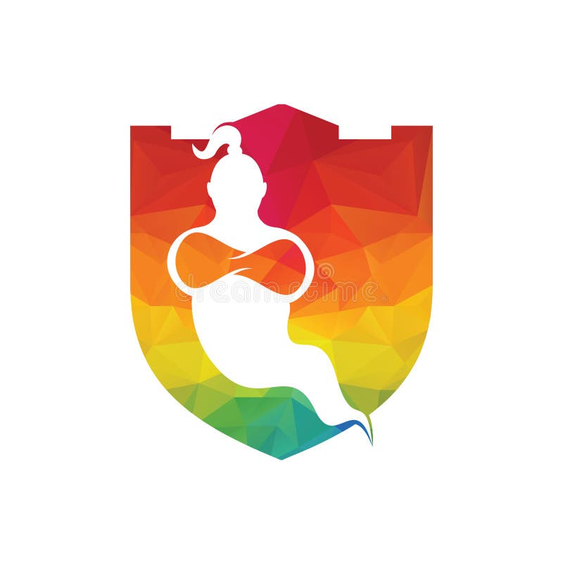 Magic Fantasy Genie Concept Logo. Stock Vector - Illustration of icon ...