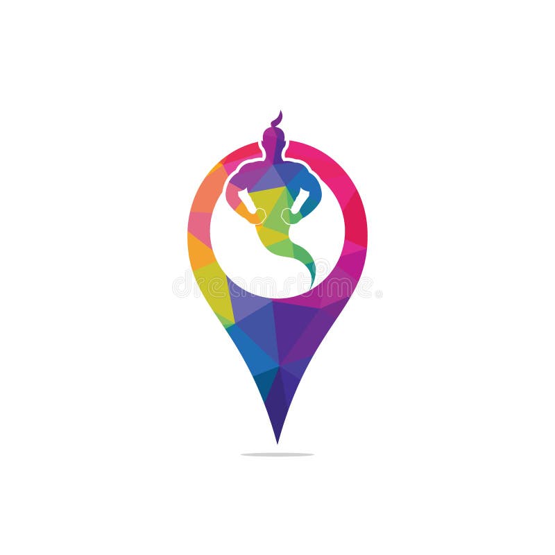 Magic Fantasy Genie Concept Logo. Stock Vector - Illustration of ...