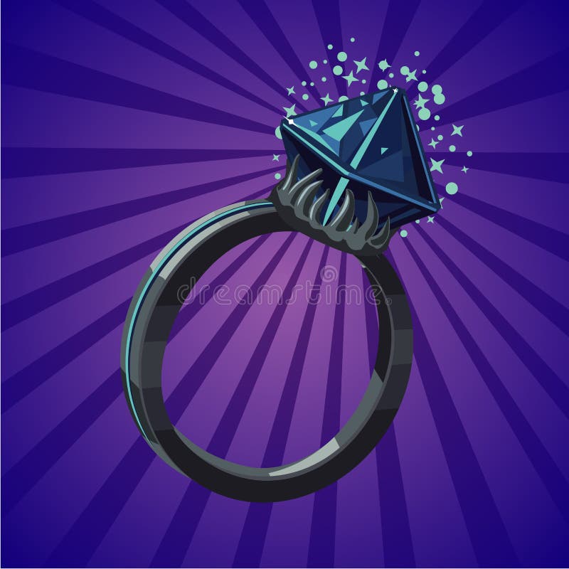 Magic Fantasy Ring. Video Game Assets. Design Concept. Cartoon Vector ...