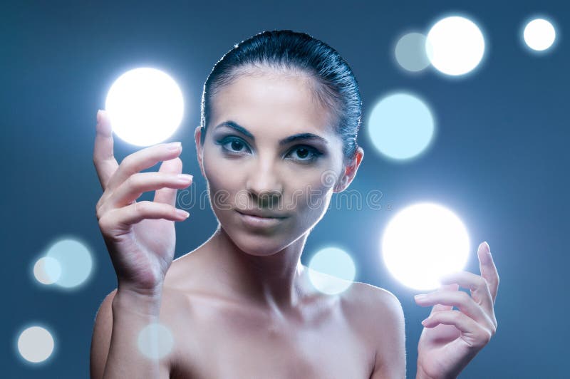 Magic fashion model stock photo. Image of people, adult - 18267686