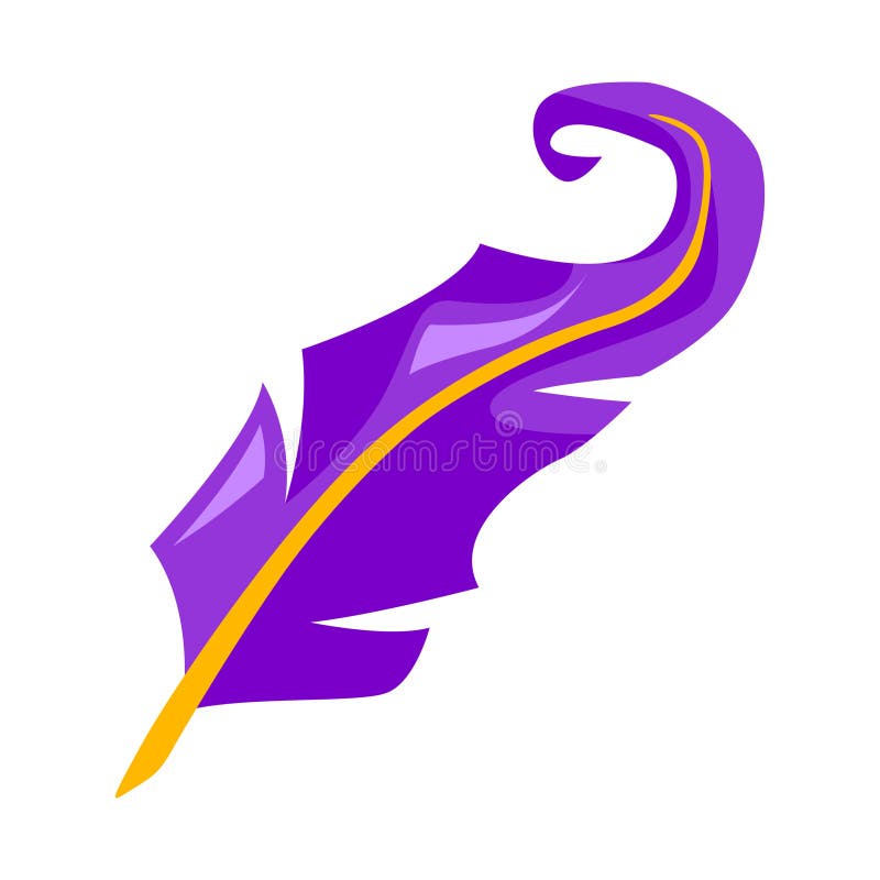 Magic Feather Illustration. Witchcraft Alchemy Mystery Element Stock ...