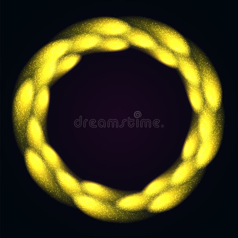 Magic Fframe of Bright Fire Wisps. Stock Vector - Illustration of flash ...