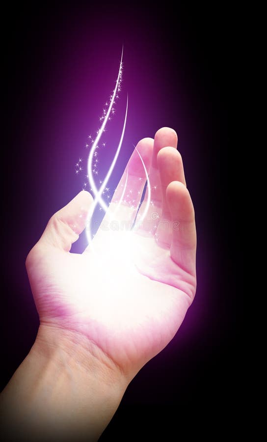 Magic fire stock photo. Image of blur, fire, palm, palmistry - 17094988
