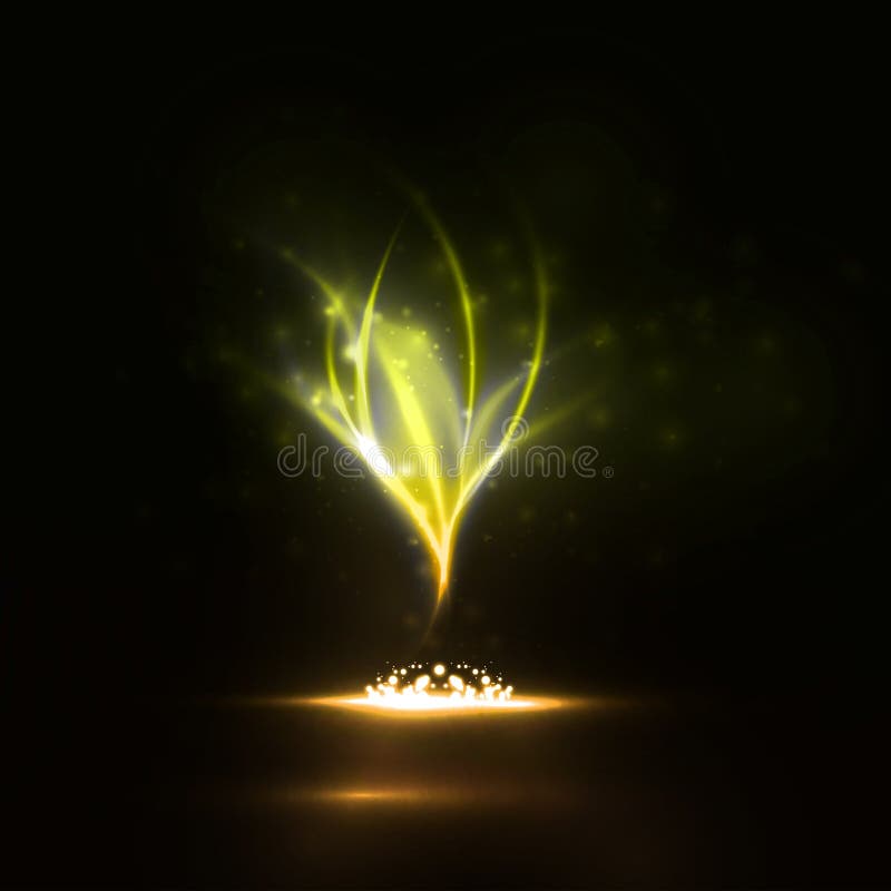 Magic fire stock vector. Illustration of composition - 24232272