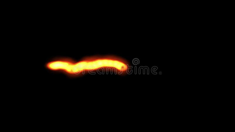 Magic Fire Energy Stream on Plain Black Background Stock Footage ...