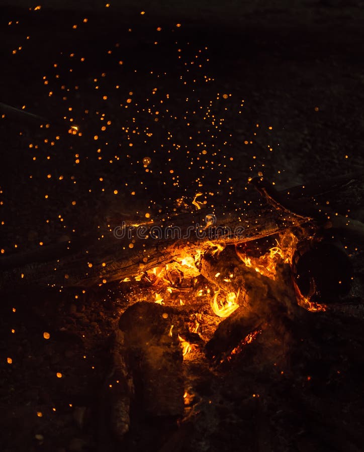 Magic fire stock photo. Image of hotly, blur, beach, firewood - 54230042