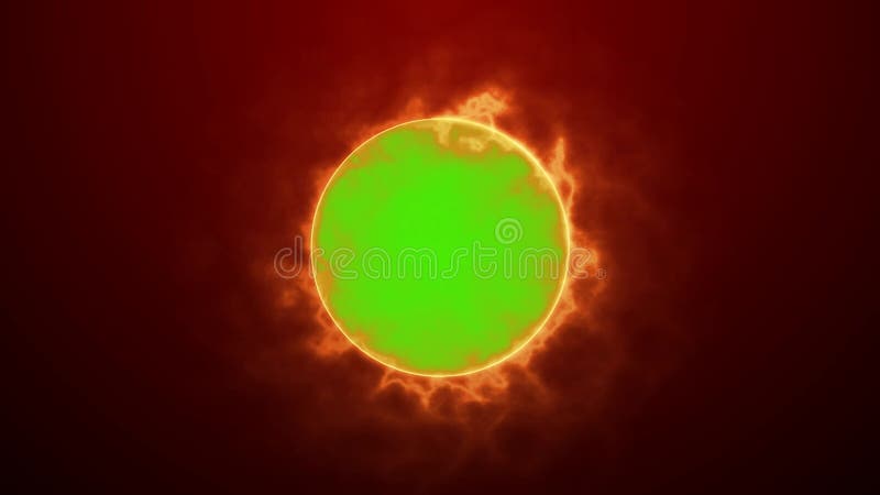 Magic Portal of Clouds, Smoke on a Green Screen. Opening Vortex Smoke ...