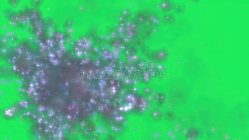 Magic Fireworks with Particles and Sparks on Green Screen Stock ...