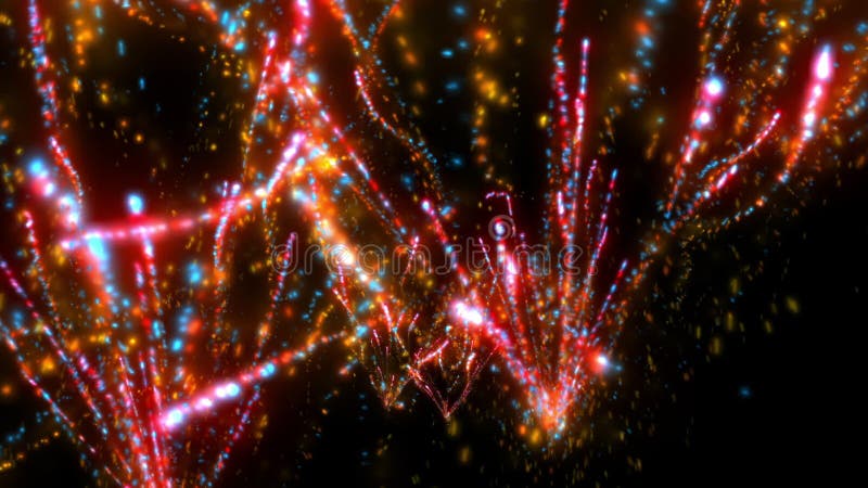 Magic Fireworks with Particles and Sparks Stock Footage - Video of ...
