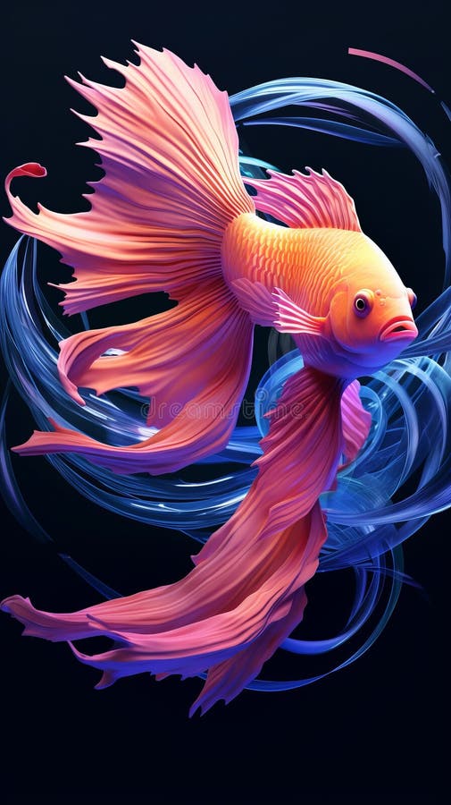 Magic Fish Standing on the Capital Stock Photo - Image of sculpture ...