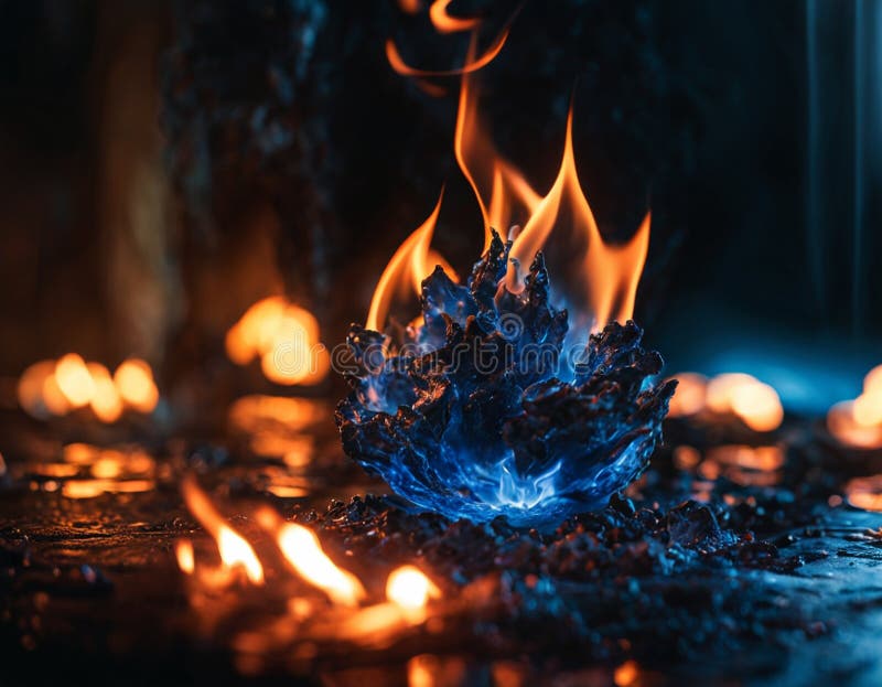 Magic Flame stock image. Image of burning, textured - 293422299