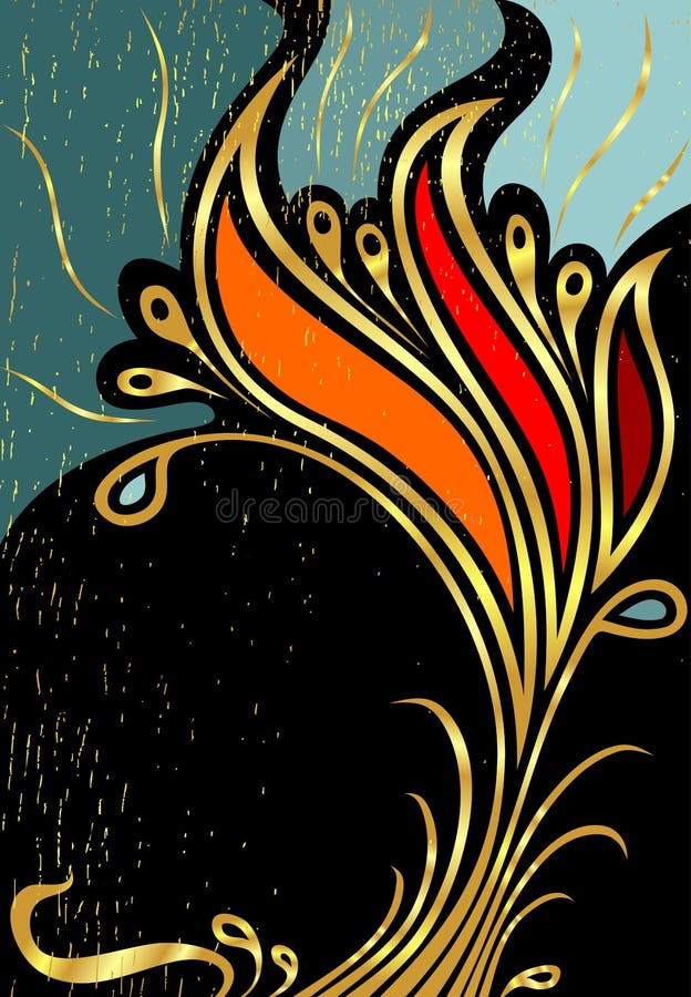 Magic flower stock vector. Illustration of baroque, nature - 11029655