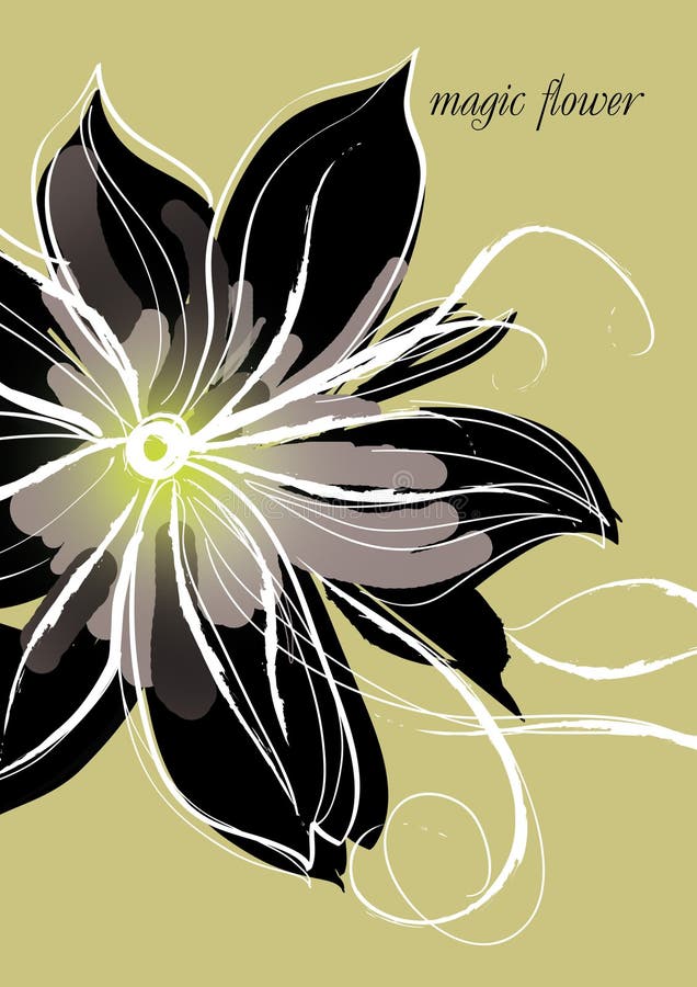 Magic flower stock illustration. Illustration of season - 12488229