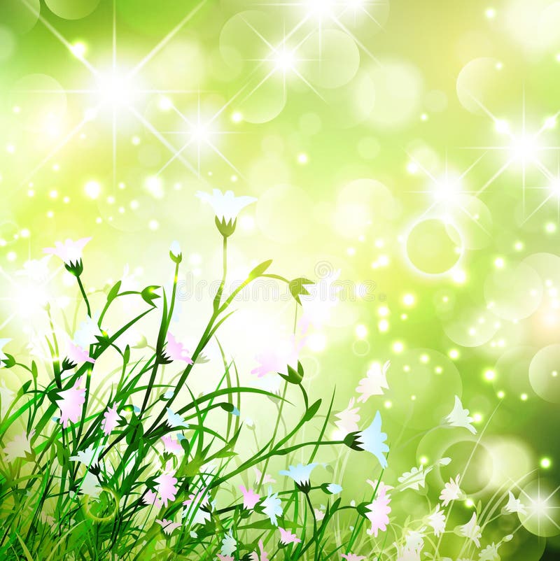 Magic Meadow, Illustration for Your Design Stock Vector - Illustration ...