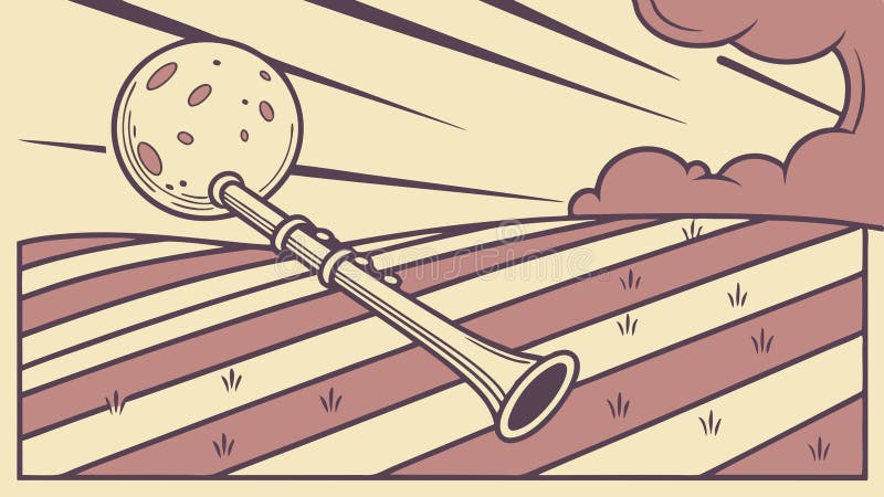 Magic Flute with Moon, Celestial Music Instrument Vector, Vector Design ...