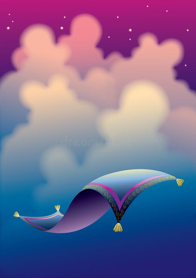 Magic flying carpet 3 stock vector. Illustration of magical - 12800130
