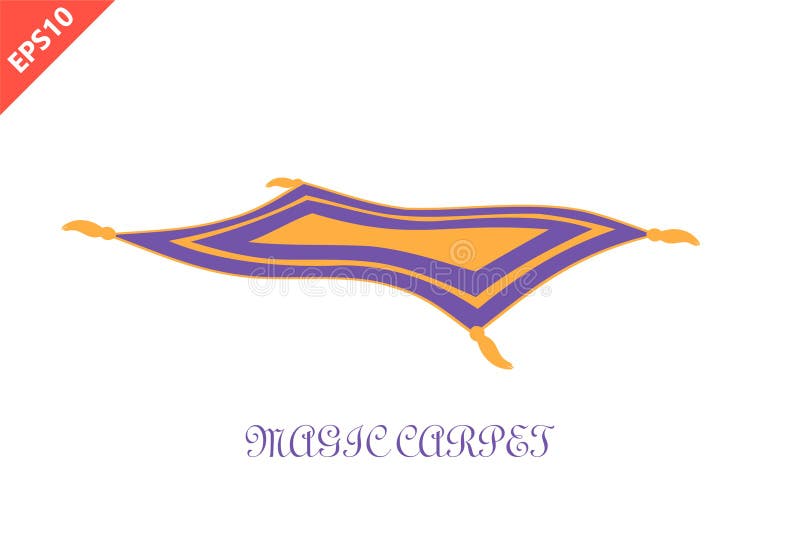 Magic Flying Carpet Design Vector Isolated Illustration Stock Vector ...