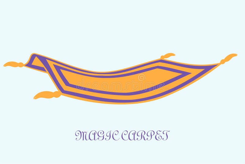 Magic Flying Carpet Design Vector Isolated Illustration Stock Vector ...
