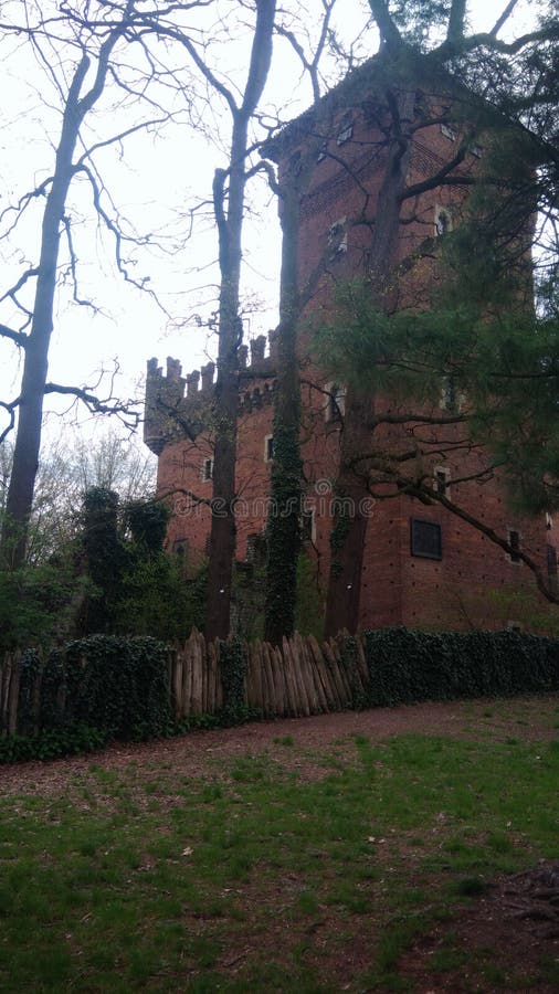 Magic Forest Castle Adventure Medieval Stock Image - Image of forest ...