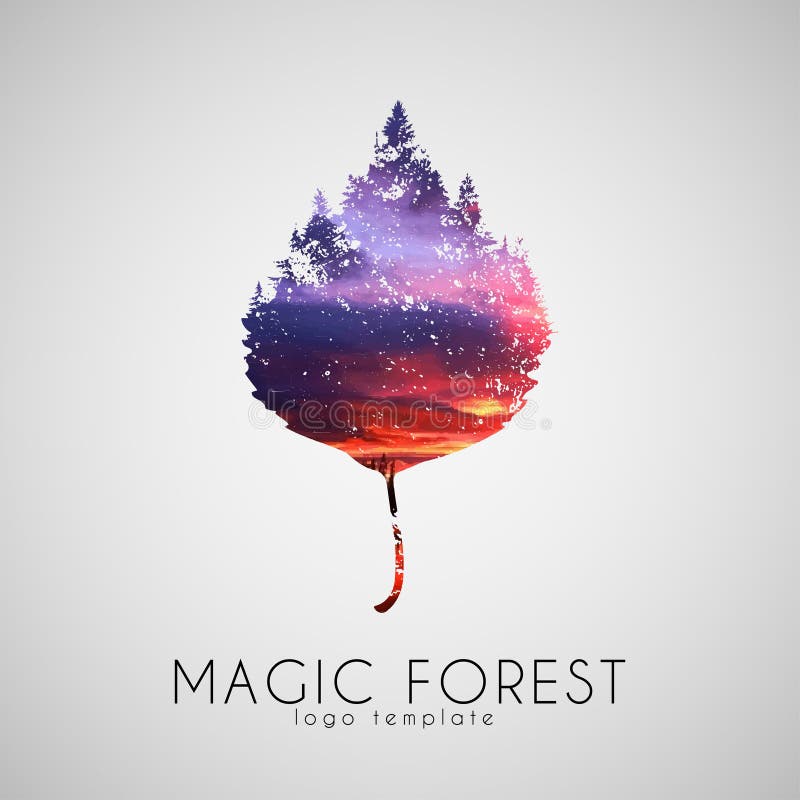 Forest Logo Vector. Forest Logo Template. Outdoor Logo. Stock ...
