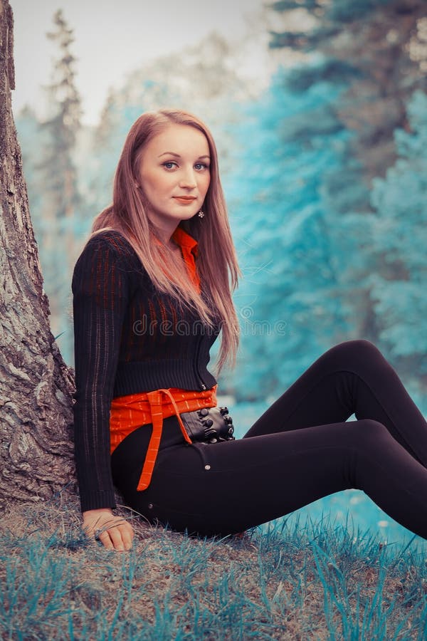 Magic forest stock image. Image of cold, outdoor, portrait - 54795545