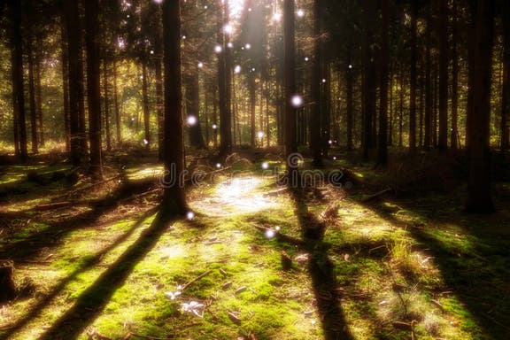 Magic forest stock photo. Image of romance, fantasy, glow - 30336438