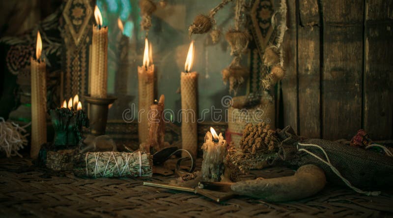 Magic and Fortune Teller, Destiny Concept Stock Photo - Image of candle ...