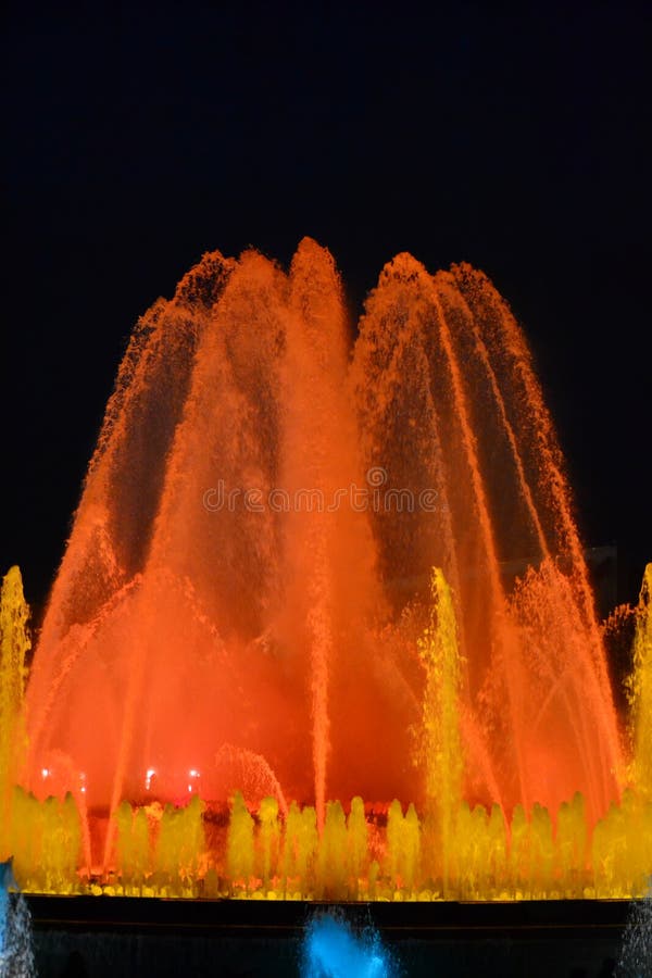 Magic Fountain stock photo. Image of colorful, fountain - 36613960