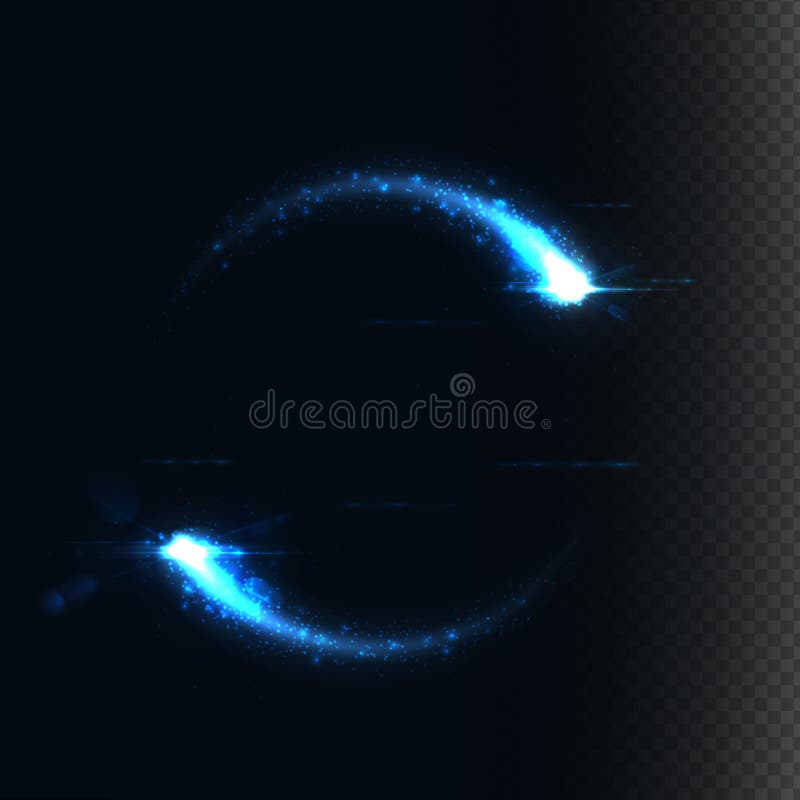 Magic Frame Consist of Glowing Particles on Transparent Stock Vector ...