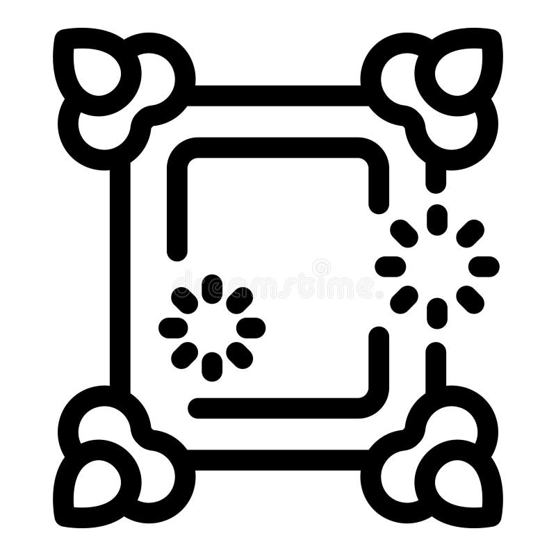 Magic Frame with Shining Particles and Leaves is Casting a Spell Stock ...