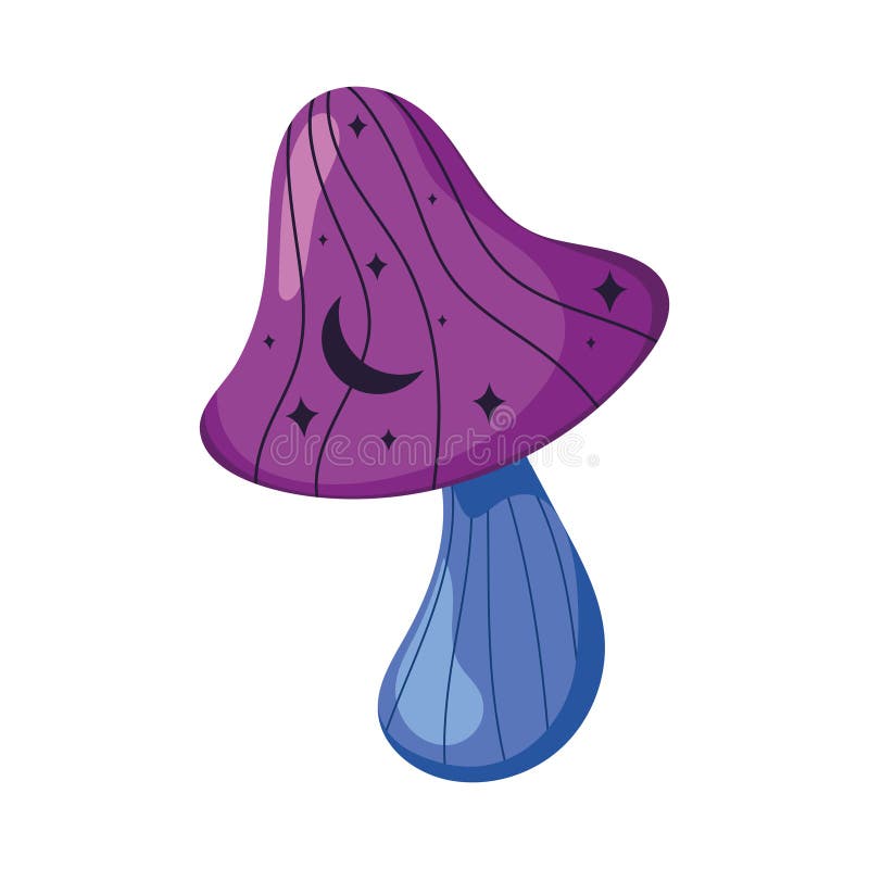 Magic Fungus Esoteric Concept Stock Vector - Illustration of design ...