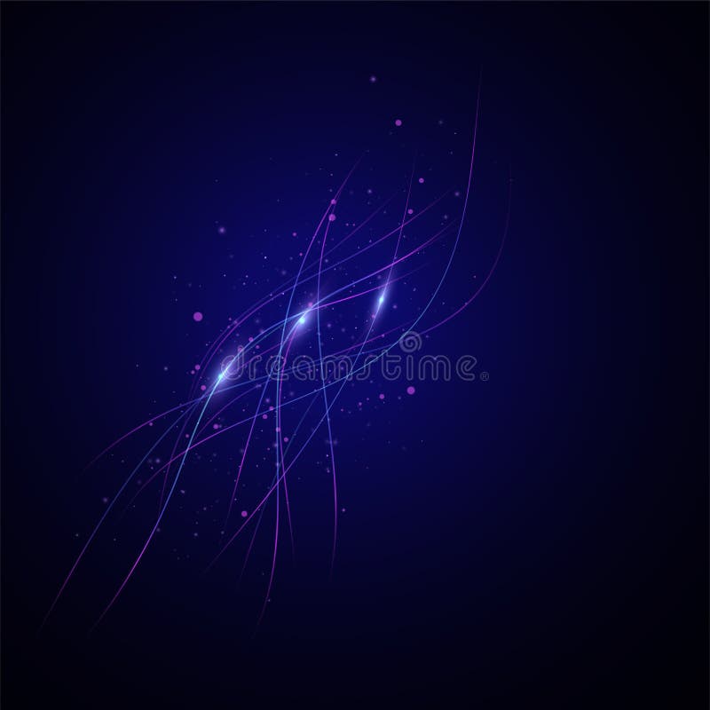 Magic Futuristic Light Effect Stock Vector - Illustration of particle ...