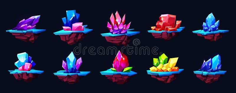 Magic Game Interface Divider and Border. Stock Vector - Illustration of ...