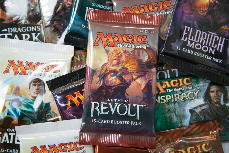 Magic the Gathering Booster Packs Editorial Photography - Image of ...