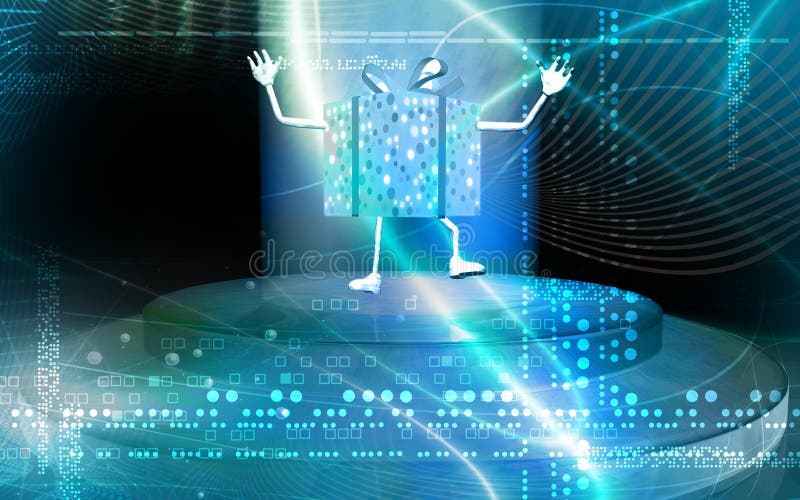 Multimedia cube stock illustration. Illustration of technologies - 11742042