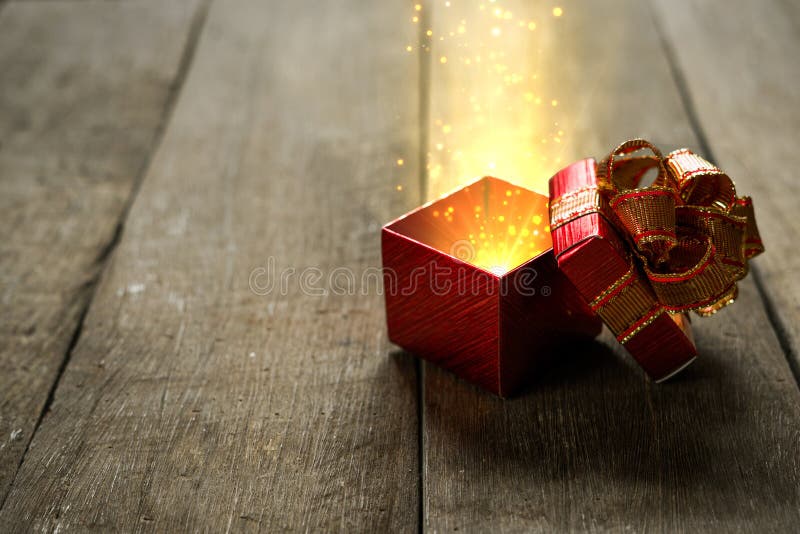 Magic gift box stock photo. Image of illumination, nice - 105094366