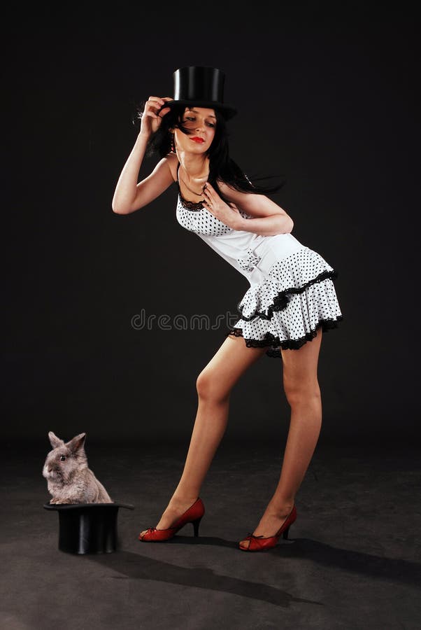 Magic girl stock photo. Image of magician, stunt, trick - 2617264