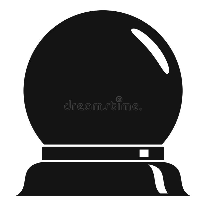 Magic Glass Ball Icon, Simple Style Stock Vector - Illustration of ...
