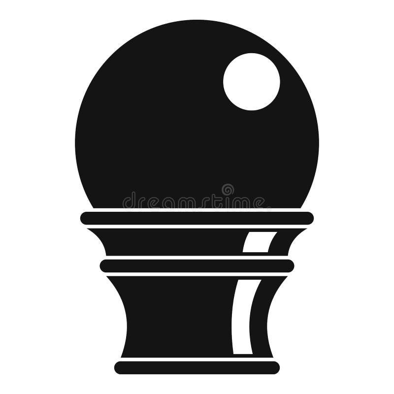 Magic Glass Ball Icon, Simple Style Stock Vector - Illustration of ...